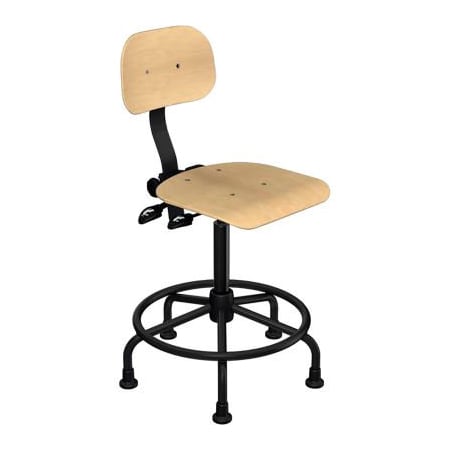 Biofit BioFit Shop Stool - Wood - Height Adjustable 19 - 26" WWS-M-HG-T ...