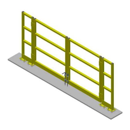 Bluff Mfg Bluff Swinging Safety Gate, 8'W MEZ-96-SW | Zoro