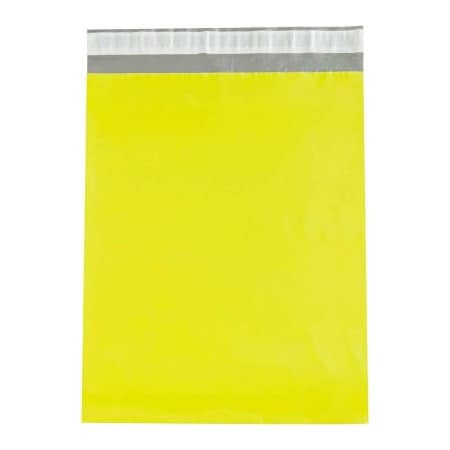 Box Packaging Colored Poly Mailers 14-1/2W x 19L 2.5 Mil Yellow 100 ...
