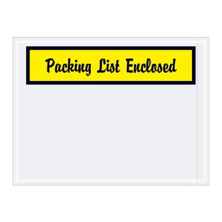 Box Packaging Panel Face Envelopes, "Packing List Enclosed" Script, 6"L ...