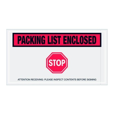 Box Packaging Panel Face Envelopes, "Packing List Enclosed" Print, 10"L ...