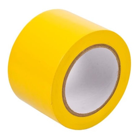 Brady 58250 Aisle Marking Tape, Vinyl, 3"W X 108'L, Yellow 58250 | Zoro