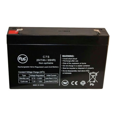 Battery Clerk AJC Lithonia ELU2X 6V 7Ah Emergency Light Battery ...