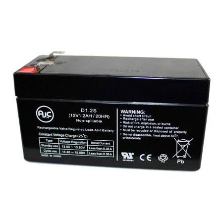 Battery Clerk AJC Parasystems NP1.2-12 12V 1.2Ah Sealed Lead Acid ...
