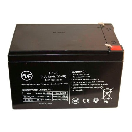 Battery Clerk UPS Battery, UPS, 12V DC, 12 Ah, Cabling, F2 Terminal ...