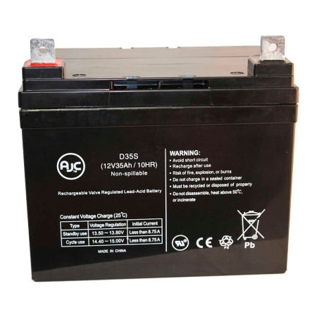 Battery Clerk AJC Hoveround MPV5 12V 35Ah Wheelchair Battery AJC-D35S-N ...