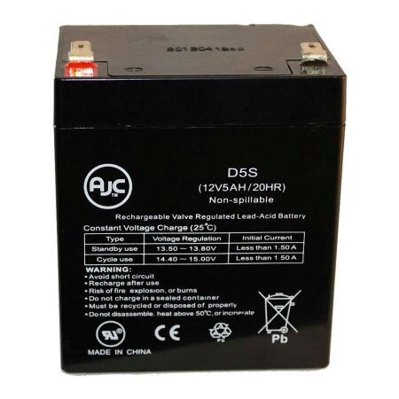 Battery Clerk AJC DSC Power 832 12V 5Ah Alarm Battery Power-832-DSC-12V ...