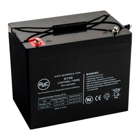 Battery Clerk AJC Vision 6FM75-X 6 FM 75-X 12V 75Ah Sealed Lead Acid ...