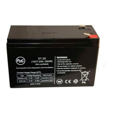 Battery Clerk AJC® GS Portalac PX12072-F2 12V 7Ah Alarm Battery ...