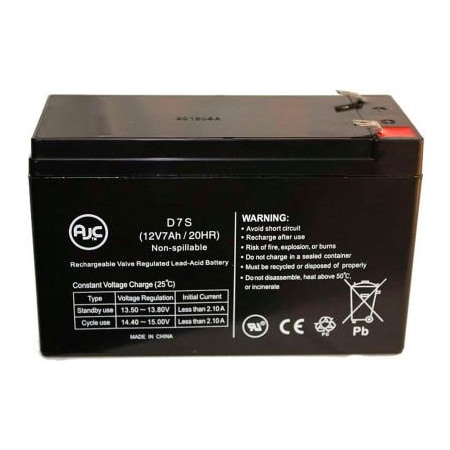 Battery Clerk AJC Powerware BTG-0301 12V 7Ah UPS Battery AJC-D7S-T-1 ...