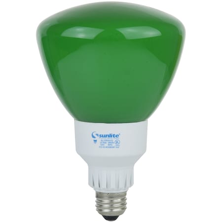 Sunlite Sunlite¬Æ SL25R40/G 25W R40 Reflector Colored CFL Light Bulb ...