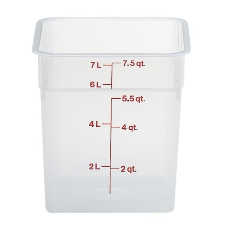 Cambro Cambro - Square Food Container, 8 Quart, Translucent 8SFSPP190 ...