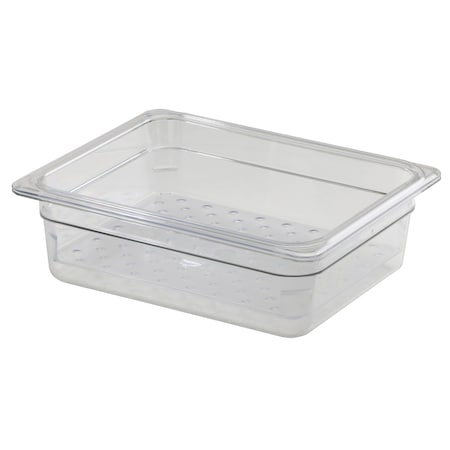 Cambro Cambro - Camwear Colander, 3 Deep, Clear Polycarbonate, Fits 1/2 ...