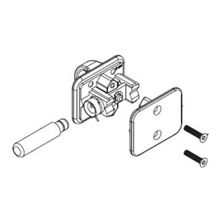 Bradley Bradley Toilet Partition Door Latch, Zamak, Baked Enamel - HDWT ...