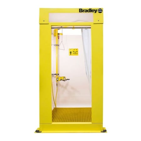 Bradley Bradley Indoor Enclosed Safety Shower W/ Tepid Water Inlet ...