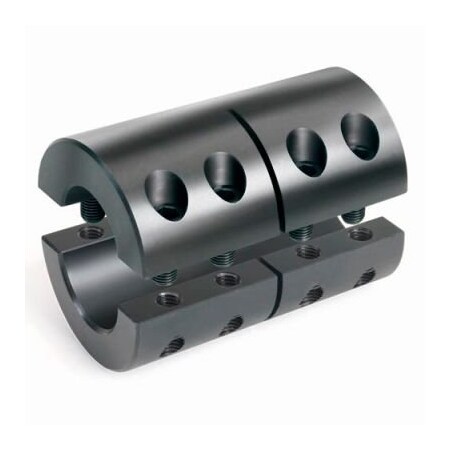 Climax Metal Two-Piece Clamping Couplings Recessed Screw, 1/2", Black ...