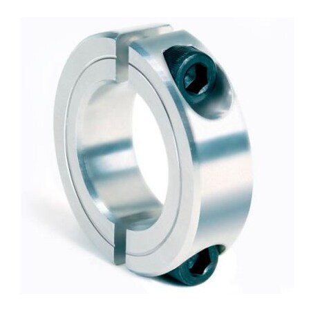 Climax Metal Two-Piece Clamping Collar, 1/2", Aluminum 2C-050-A | Zoro
