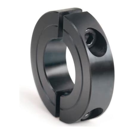 Climax Metal Two-Piece Clamping Collar Recessed Screw, 1/8", Black ...