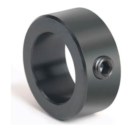 Climax Metal Metric Set Screw Collar, 10mm, Black Oxide teel MC-10 | Zoro