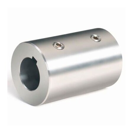Climax Metal Set Screw Coupling w/Keyway, 1-1/4", Stainless Steel With ...