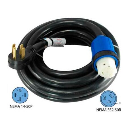 Conntek Conntek 14455-15, 15', 50A, 6/3 + 8/1 STW, RV Detachable Power ...