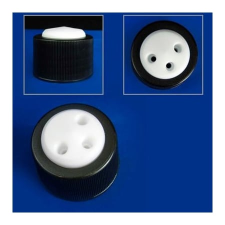Cp Lab Safety. CP Lab Safety 3-Port Cap with Plugs, For Glass Bottles ...