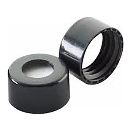 Cp Lab Safety. Wheaton ABC 9mm Black Open Top Screw Caps with PTFE ...