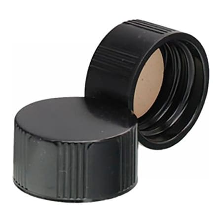 Cp Lab Safety. Wheaton 15-425 Black Phenolic Cap, PTFE Liner, Case of ...
