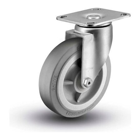 Colson Colson 8" Caster with Swivel Plate, 4" x 4-1/2" Plate, 600 Lb ...