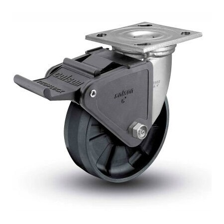 Colson ¬Æ 4 Series Swivel Plate Caster Nylon Tech Lock Brake 5" Dia ...
