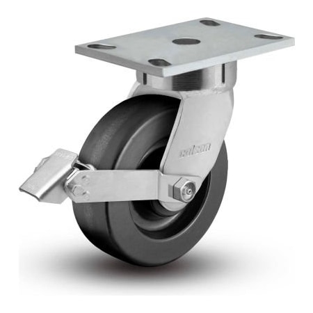 Colson ¬Æ 6 Series Swivel Plate Caster Phenolic Tread Lock Brake 8" Dia ...