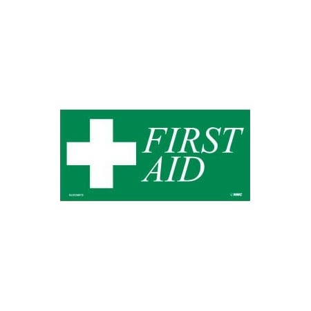 Nmc First Aid Label - Green CU-256073 | Zoro