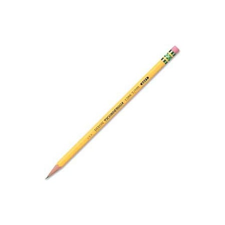 Dixon Ticonderoga Dixon Ticonderoga Woodcase HB No 2 Pencil With Eraser ...