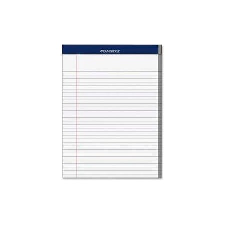 Mead Products Mead Cambridge Legal Pad, 8-1/2" x 11", 20 lb, Wide Ruled ...