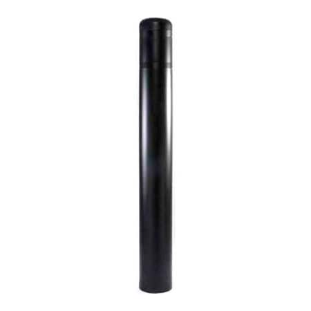 Post Guard Post Guard Bollard Cover, 7" Dia. x 52"H, Black W/ No Tape ...