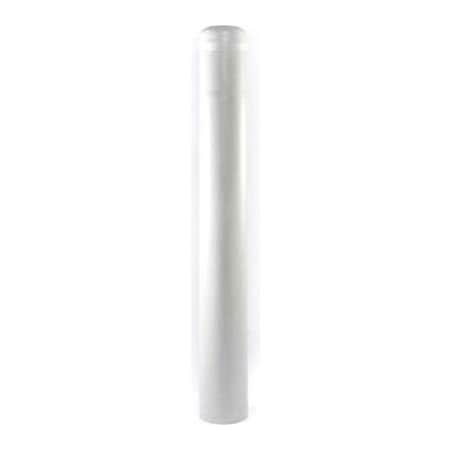Post Guard Post Guard Bollard Cover, 7" Dia. x 52"H, Grey W/ No Tape ...