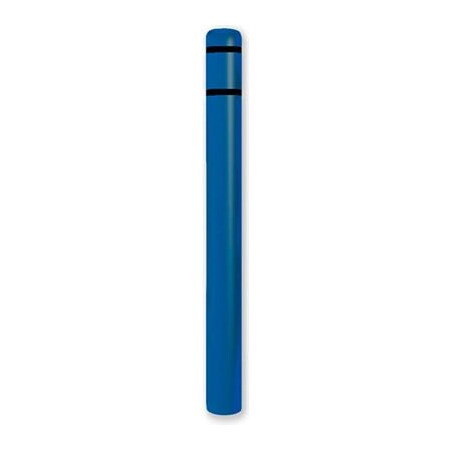 Post Guard Post Guard¬Æ Bollard Cover 4.5"Dia. x 64"H, Blue/Black Tape ...