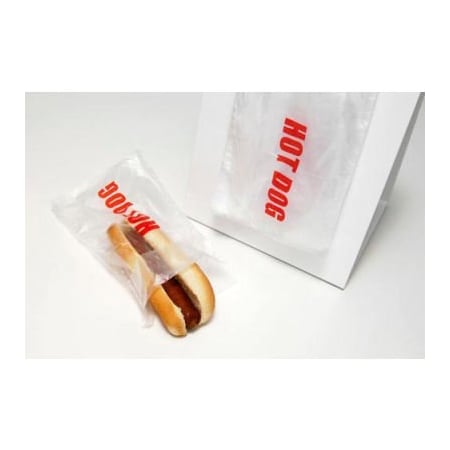 Lk Packaging Saddle Pack Hot Dog Bags, 5-1/4"W x 10"L, .5 Mil, Clear ...