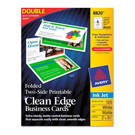 Avery Avery¬Æ Small Textured Tent Place Cards - White - 1-7/16" x 3-3/4 ...