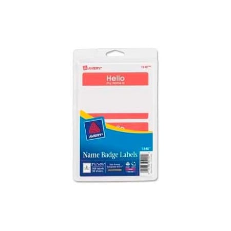Avery Avery "Hello, my name is" Name Badge Labels, 2-11/32" x 3-3/8 ...
