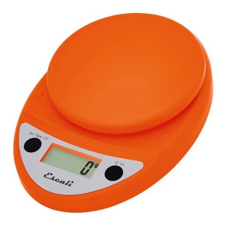 Escali Escali P115PO Primo Compact Digital Scale, 5000 g x 1 g, Orange ...