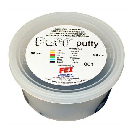 Fabrication Enterprises Puff LiTE Color-Coded Exercise Putty, X-Firm ...