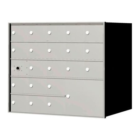 Florence Mfg Co Florence 4B+ Horizontal Mailbox, 28" H, 20 Mailboxes, 1 ...