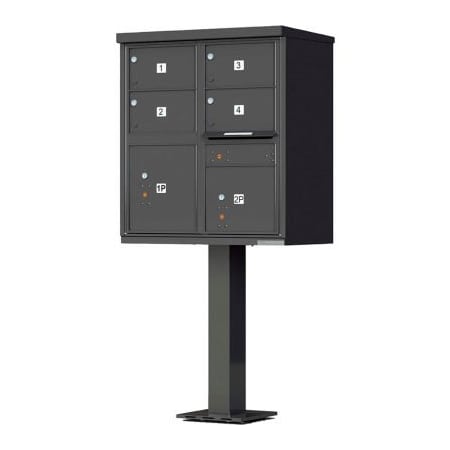 Florence Mfg Co Vital Cluster Box Unit, 4 Mailboxes & 2 Parcel Lockers ...
