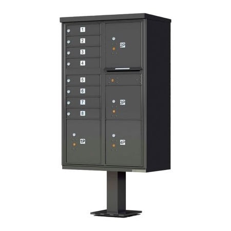 Florence Mfg Co Vital Cluster Box Unit, 8 Mailboxes & 4 Parcel Lockers ...
