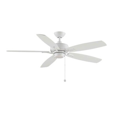 Fanimation Aire Deluxe - 52 inch - Matte White with Matte White Blades ...