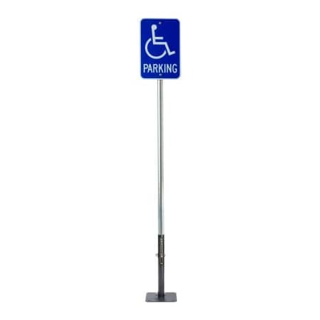 Flexpost, Inc. Rigid FlexPost Galvanized Sign Post, 8'H, Asphalt, RGD-A ...