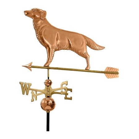 Good Directions Golden Retriever Weathervane w/ Arrow, Polished Copper ...