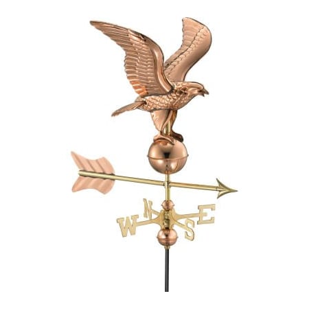 Good Directions Eagle Garden Weathervane, Polished Copper w/Garden Pole ...