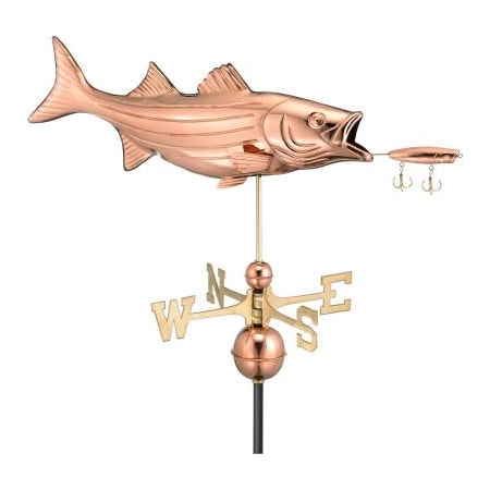 Good Directions Good Directions Bass w/ Lure Weathervane, Polished ...